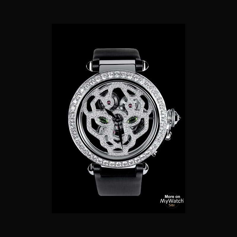 Watch Cartier Pasha de Cartier 42 mm Squelette décor panthère | High ...